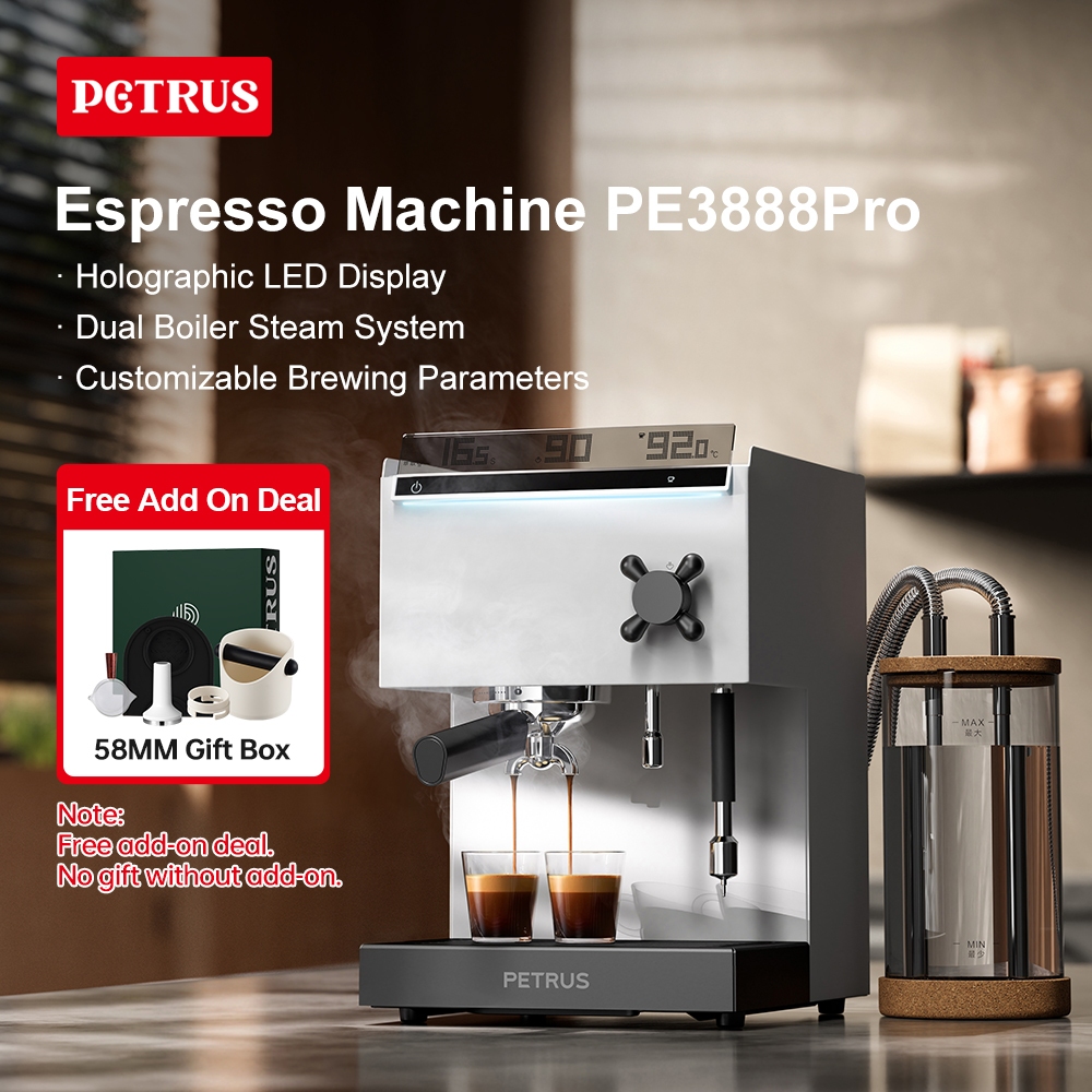 Petrus Three-Boiler Coffee Maker 15 Bar OPV Pressure Regulation ...