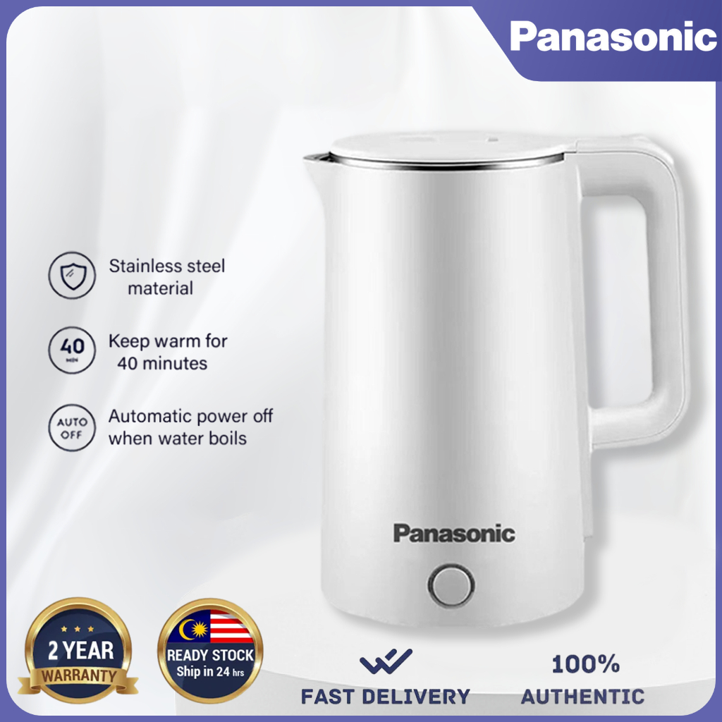 Panasonic | 2.3L Electric Kettle Stainless Steel Cerek Elektrik 1500W ...