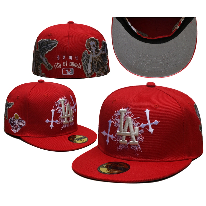 MLB Los Angeles Dodgers City of Angels Fitted Hat Skeleton Angel ...