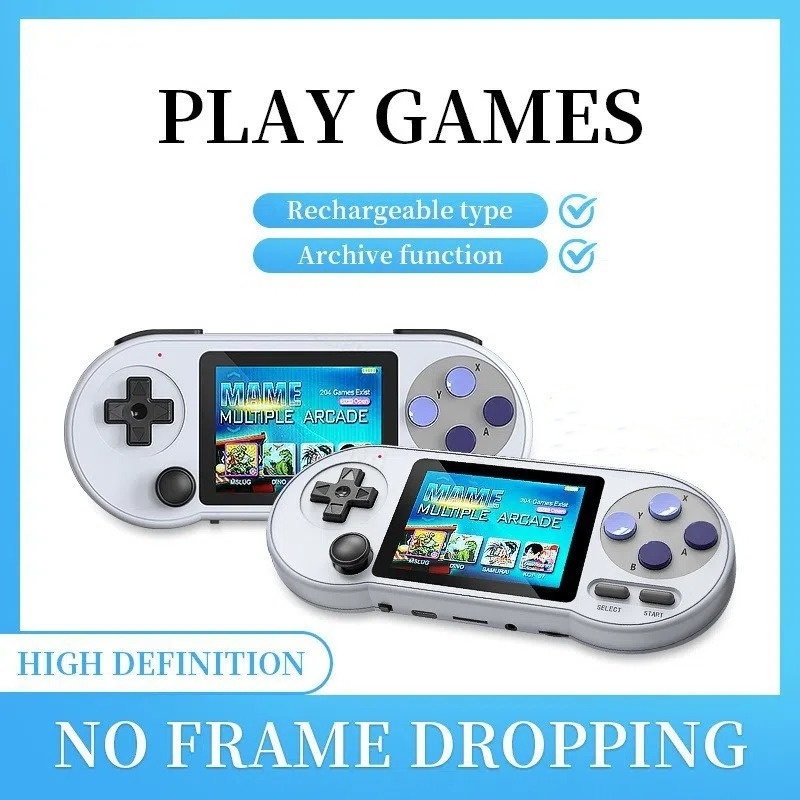SF2000 Portable Handheld Game Player 32G Built-in 10000+ Games 3 Inch ...