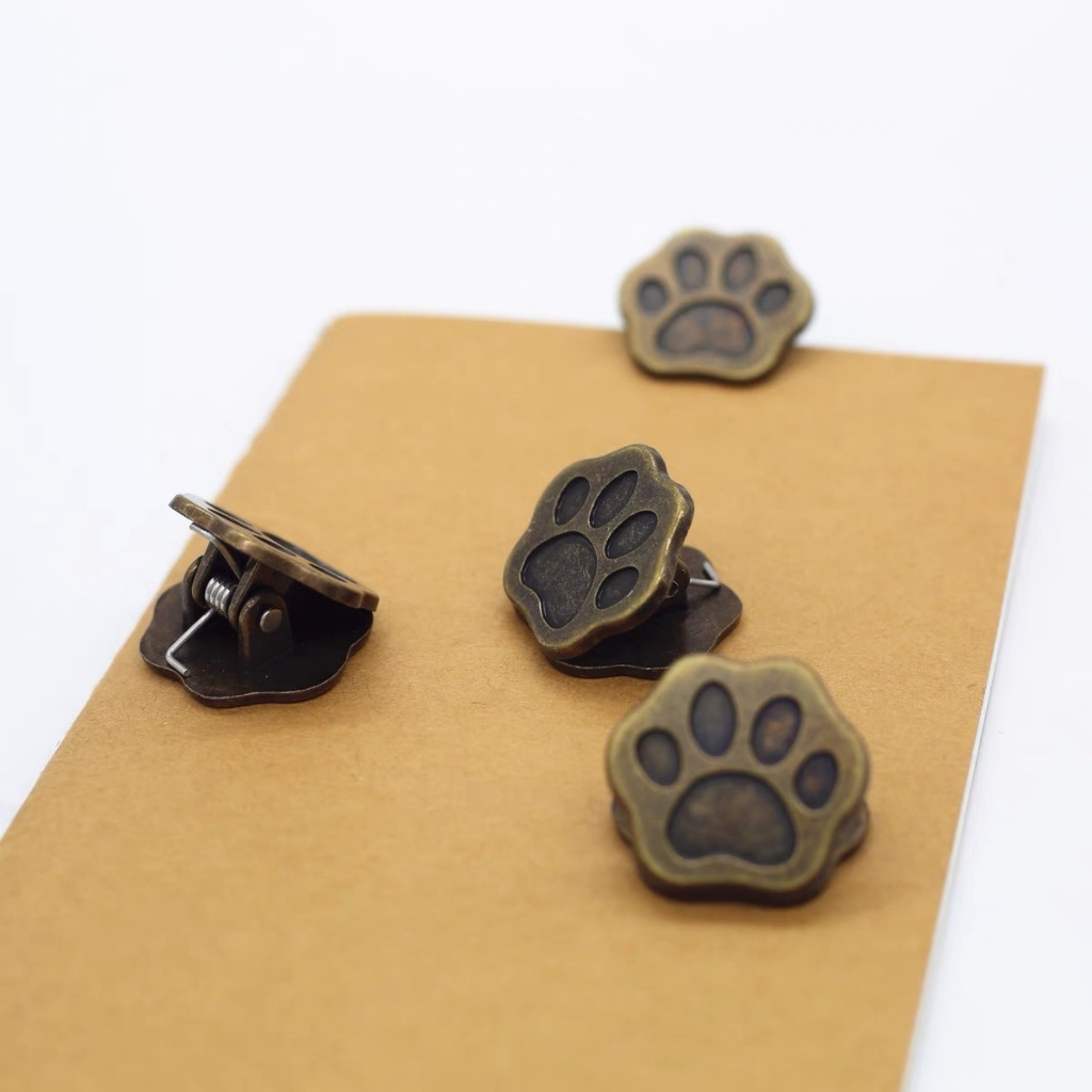Metal Cat Paw Binder Clips Bill Binder Clip Foldback Notes Letter File ...