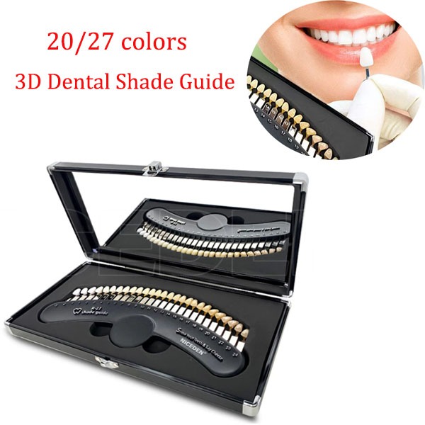 Resin 20/27 Colors 3D Dental Lab Bleach Shade Guide Teeth Whitening ...