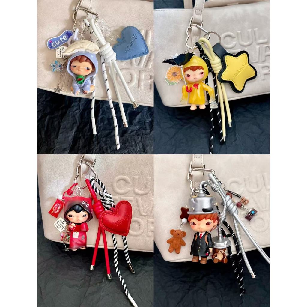 genuine POPMART officials hirono echo series DIY keychain bag pendant ...