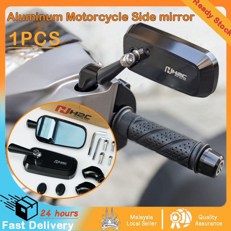 【Local Stock】H2C Side Mirror Universal Motorcycle Aluminum Alloy ...