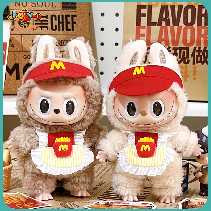 (No doll) LABUBU 17cm vinyl doll McDonald's French fries clothes set ...