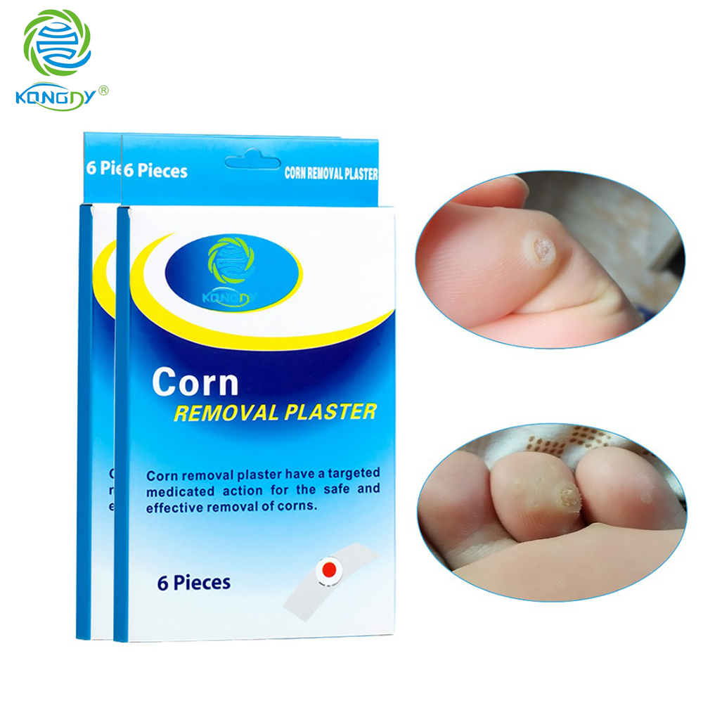Kongdy 12 Pieces Chinese Medical Plaster Foot Corn Removal Remover Warts Thorn Plaster Curative ...