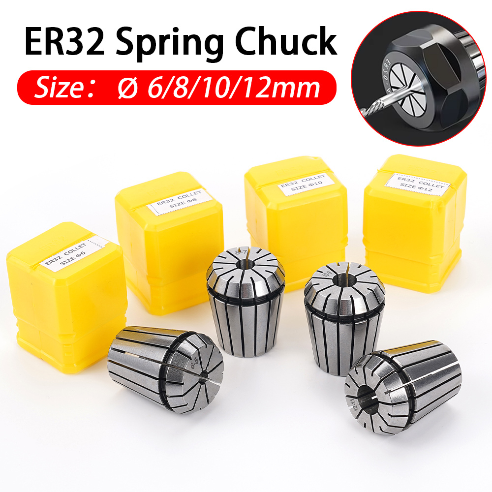 ER32 Spring Collet Chuck 6/8/10/12mm Precision CNC Router Milling ...