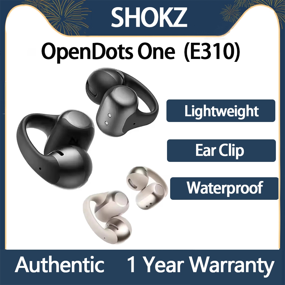 Original Shokz OpenDots ONE E310 Earclip Bluetooth Earbuds Dolby Sound Call Noise Reduction ...