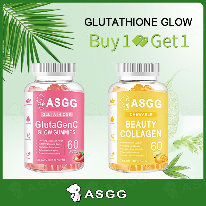 ASGG Collagen Gummies Glutathione Supplement Original Skin Vitamins ...
