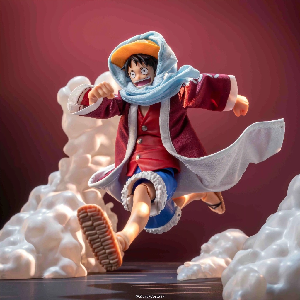 Shf One Piece Luffy East China Sea Luffy Alabasta Clothes Cloak Cloth ...