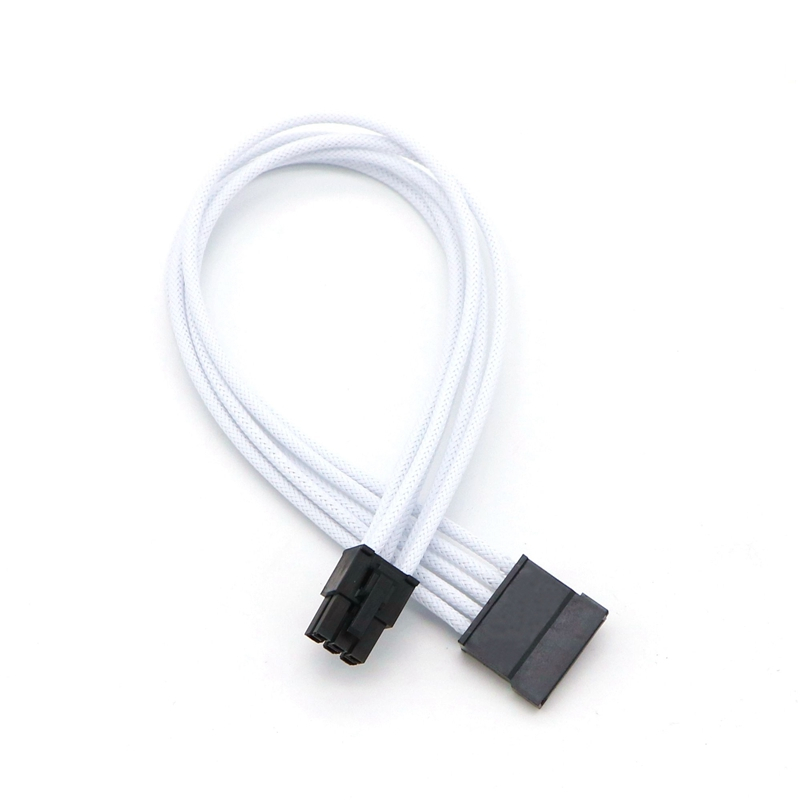 Custom Sleeved Modular PSU 6Pin to Sata 15Pin Power Adapter Cable for ...