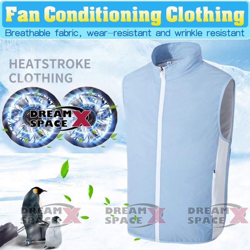 Fan Air-Conditioning Clothing Fan Jacket Sunscreen And Cooling Outdoor ...