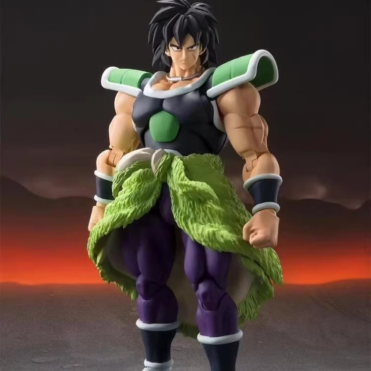 Bandai SHF Dragon Ball Broly Black Hair Super Saiyan Space Battle Suit ...