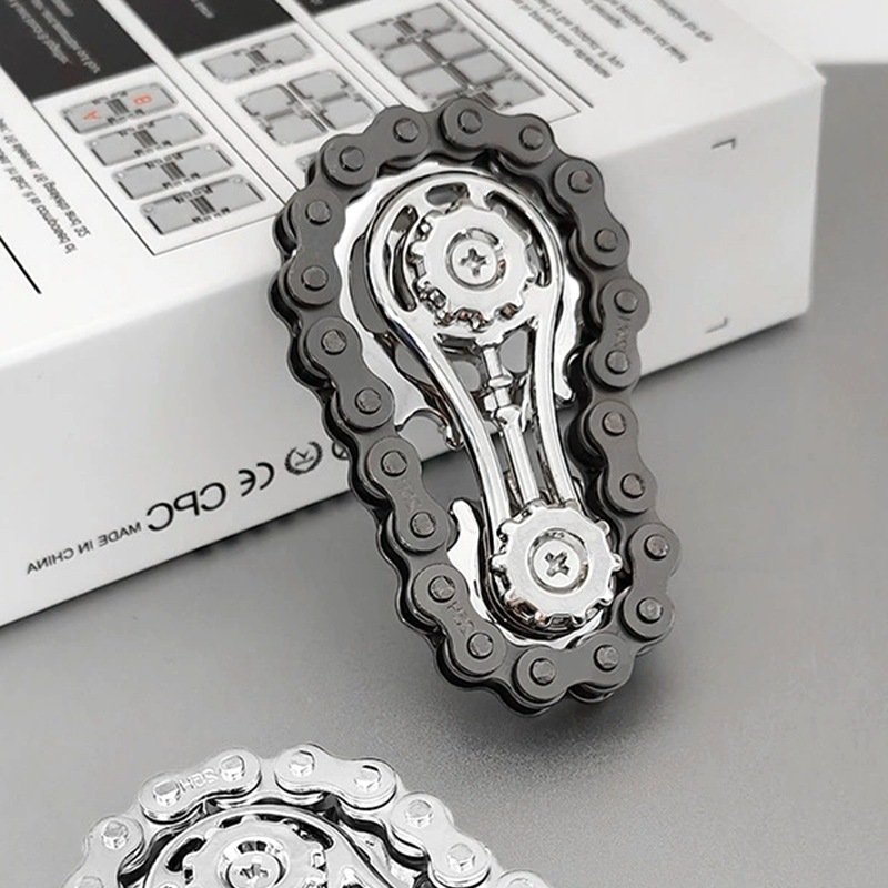 1PC chain wheel steering wheel fingertip gyroscope restless rotator ...