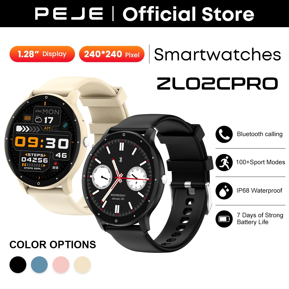 [PeJe Zl02cpro Smart Watch] 1.28 "Round Screen 丨 IP67 Waterproof 丨 5 ...