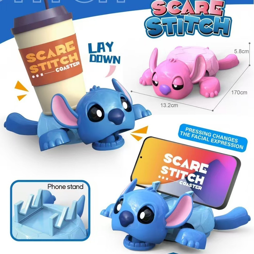 (Local Seller) 3pcs Funny Stitch Turtle Coaster Cup Mat 3D Printed ...