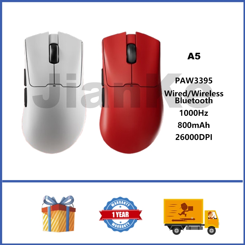 EWEADN A5 Wireless Mouse PAW3395 Lightweight Three Mode Game Mouse | Shopee Malaysia