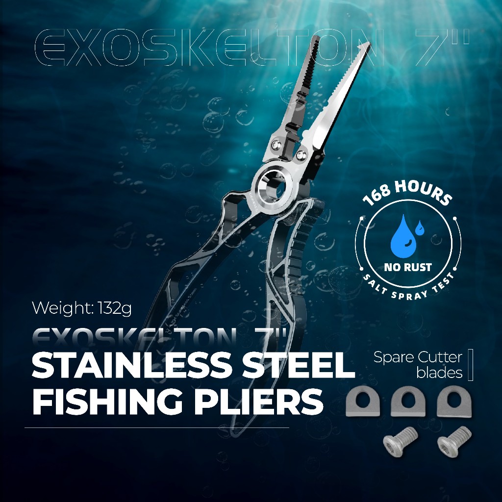 Gomexus Exoskelton Stainless Steel Fishing Plier Clip Fish control ...