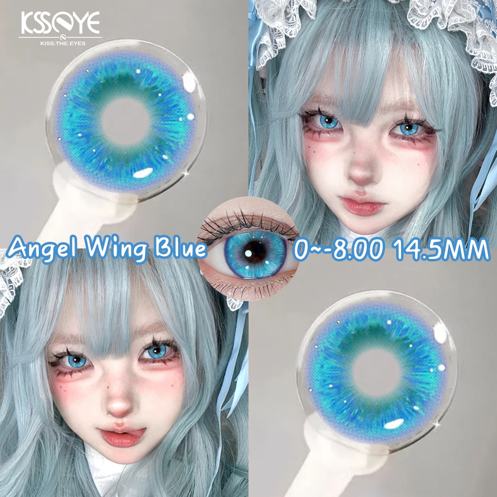 2pcs Cosplay Contact Lenses Anime Eye Makeup Angel Wing Series 14.5mm ...