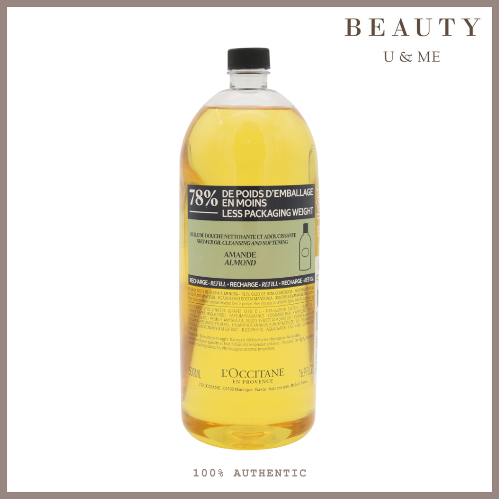 L'OCCITANE Almond Shower Oil Eco - Refill 500ml | Shopee Malaysia