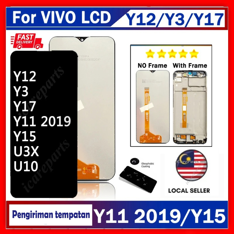 LCD VIVO y3 y11 y12 y15 y17 2019 Compatible For Glass Original Touch Screen Digitizer | Shopee ...