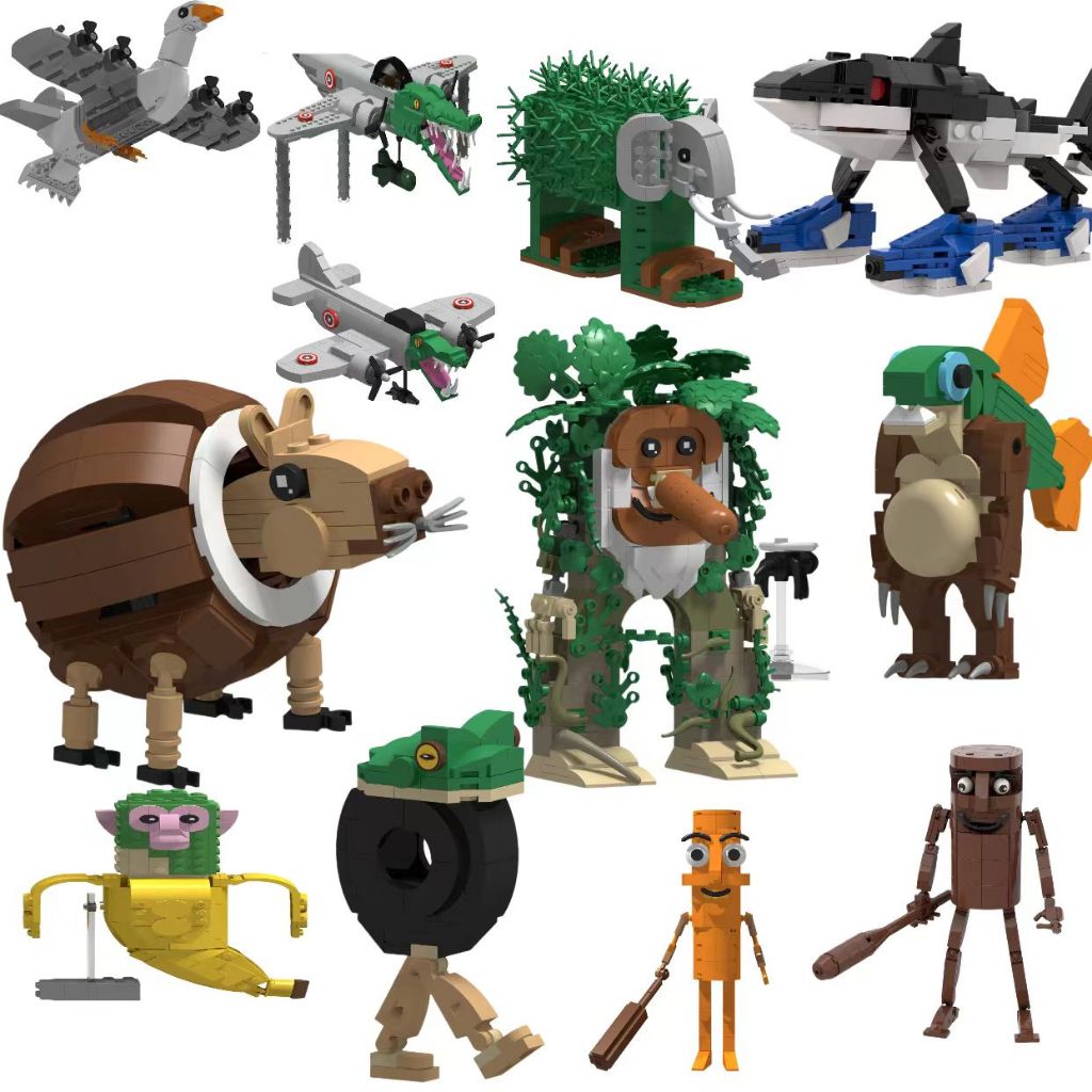 Hot-selling tung tung tung sahur Wooden Stickman Fighting Goose ...