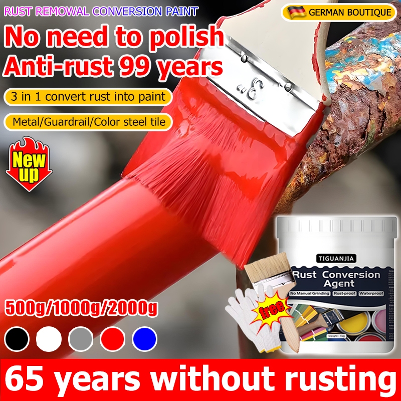 【30 seconds fast drying】500g/1000g/2000g anti rust paint for metal anti ...