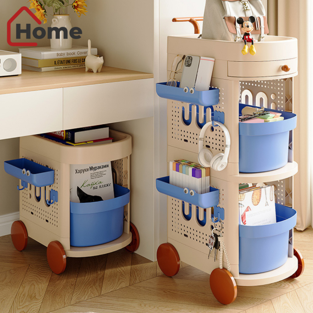 “Study Cart Pro” Student Organizer | Rolling Backpack Shelf with 2 ...