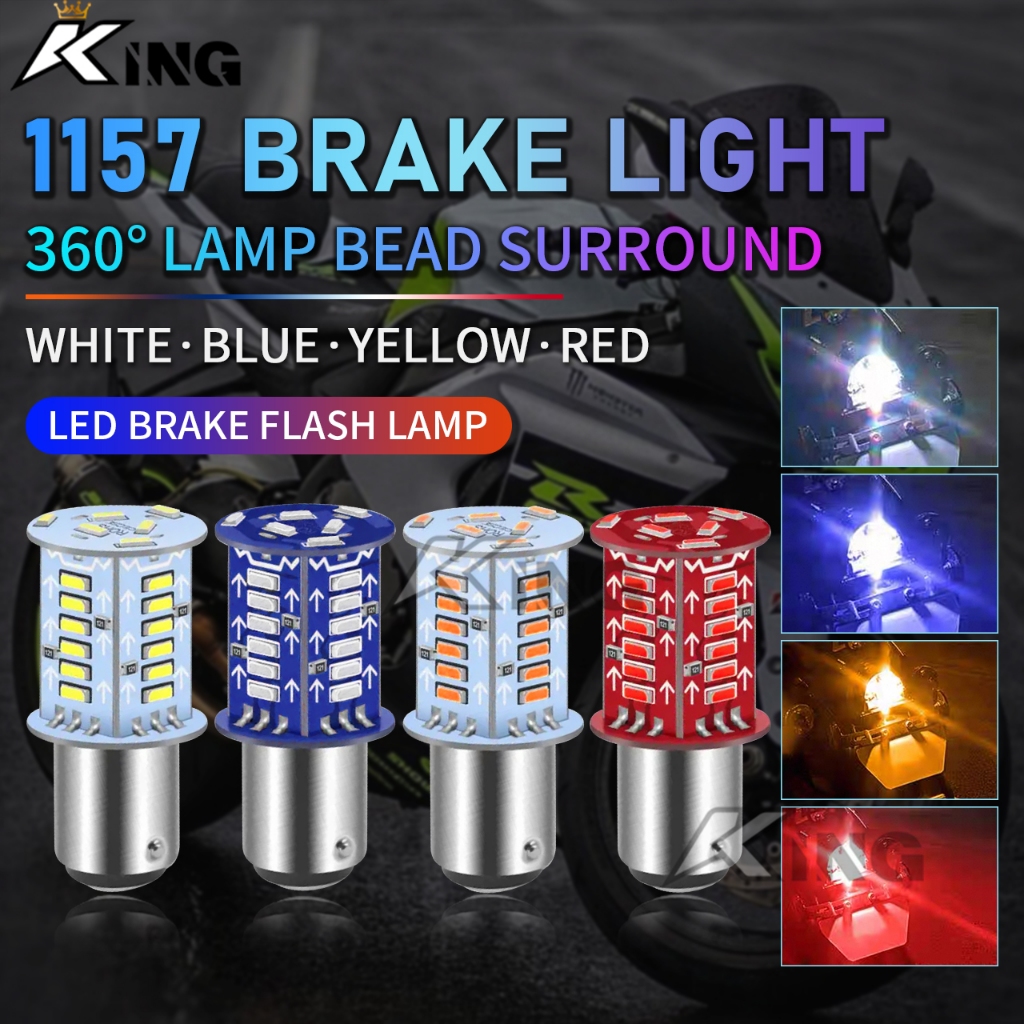 1PC 30SMD 1157 LED STROBE BRAKE LIGHT BAY15D LED BULB MOTORCYCLE TAIL ...