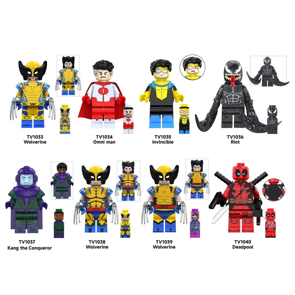 Movie Wolf Man Super Heroes Dead Omni-Man Invincible Riot Pool Kids ...