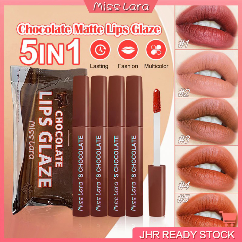 【READY STOCK】MAGIC CASA 5Pcs Lipstick Set Lipmatte Velvet Lip Glaze Set- Long-Lasting Not Stick ...