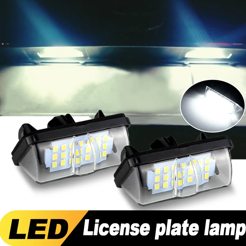 2PCS LED License Plate Lamp Light For Toyota Rav4 Prius XW50 ZVW35 ...