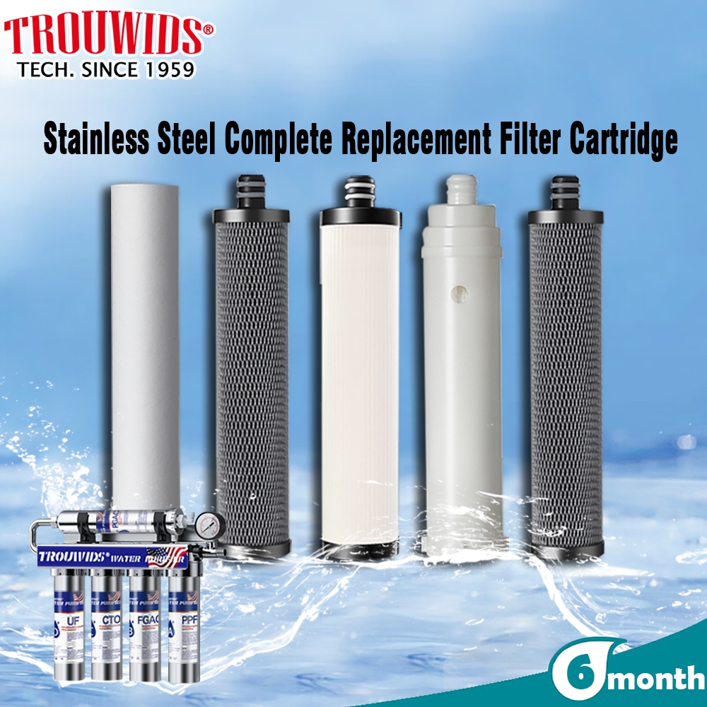TROUWIDS Stainless Steel Water Filter Water Purifier Element Advanced 5 ...
