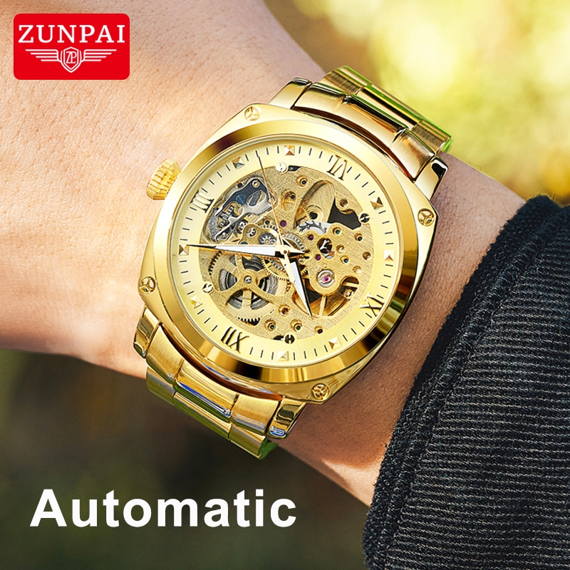 ZUNPAI Original Automatic Mechanical Watch for Men Stainless Steel ...