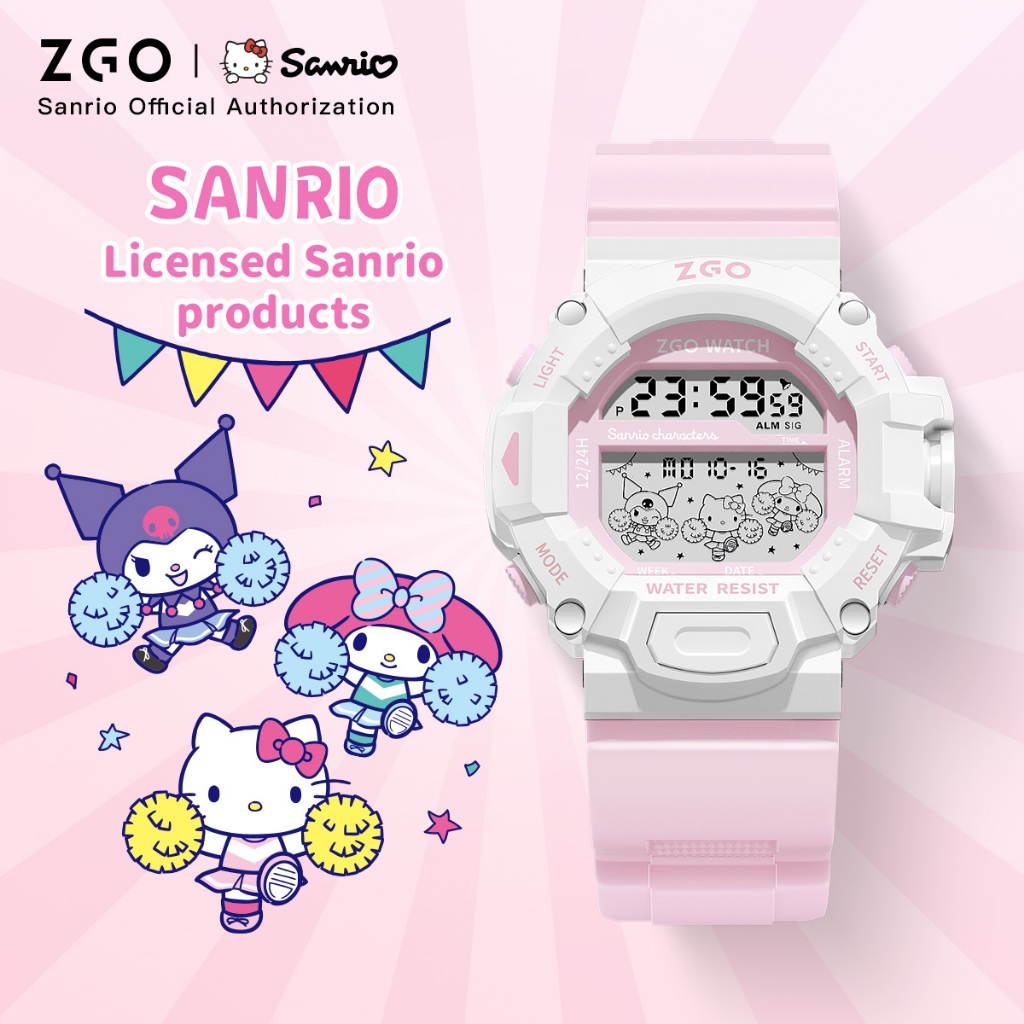 ZGO x Sanrio Kids Watch For Boys Girls Waterproof 50M Anti-Fall Alarm ...