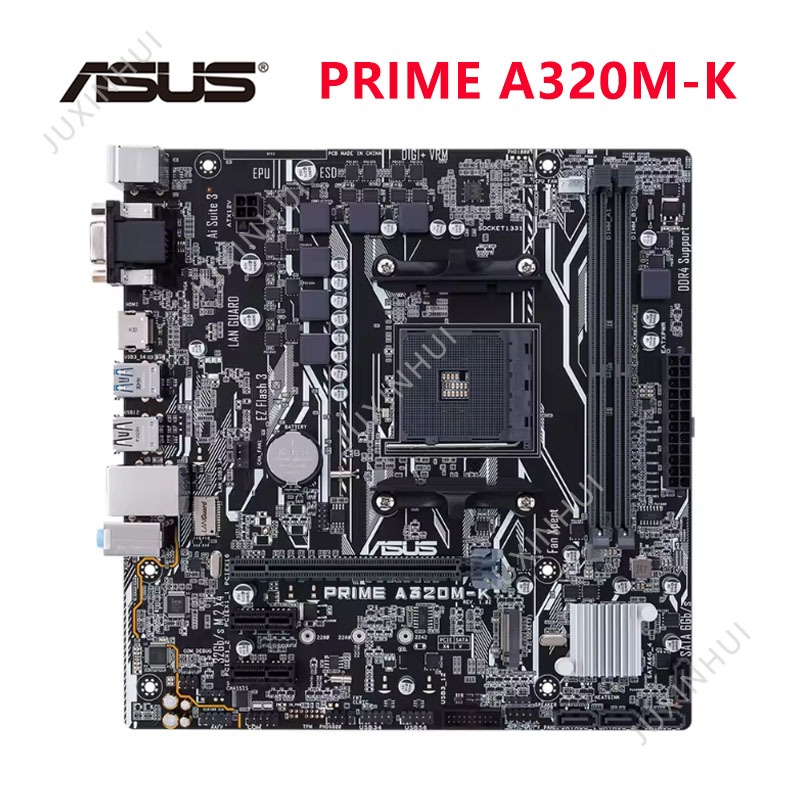 【Used】ASUS PRIME A320M-K A320M-F B350M-K B350M-A B350M-E B450M-K AMD Ryzen Socket AM4 DDR4 VGA M ...