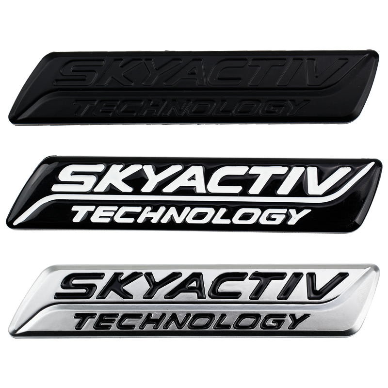 3D ABS SKYACTIV TECHNOLOGY Logo Car Auto Decorative Emblem Badge ...