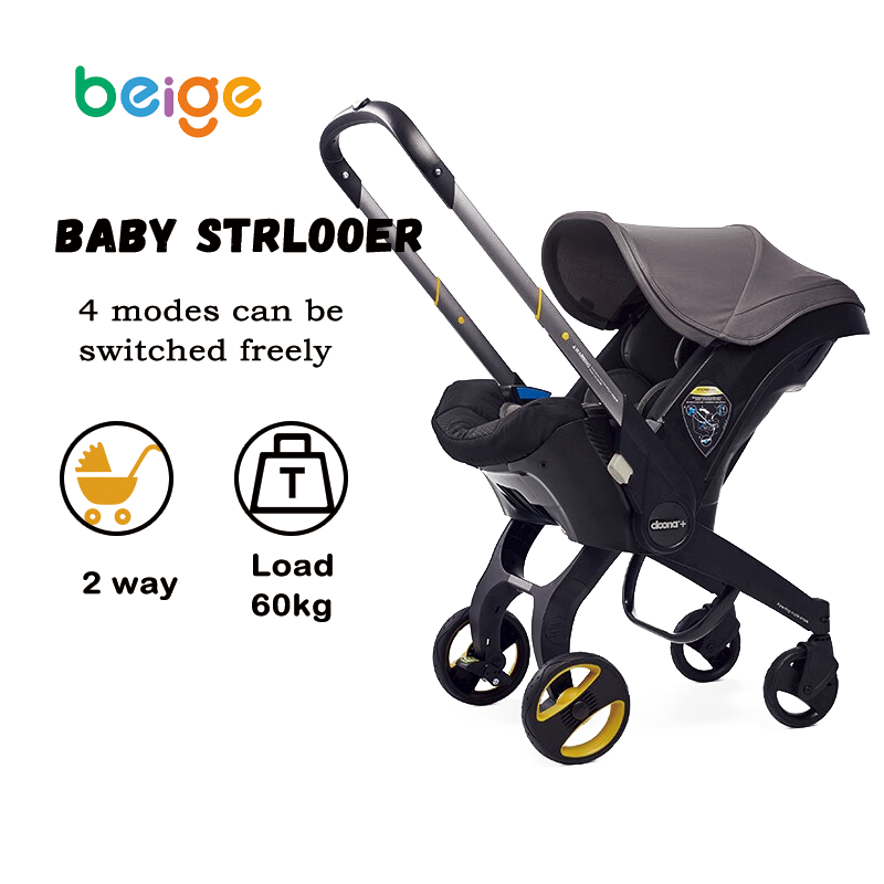 Beige Reverso Baby Stroller 4 in 1 2 Way Facing Stroller Foldable ...