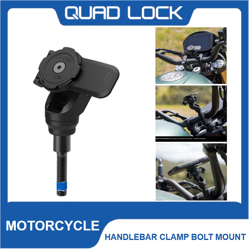 QUAD LOCK Motorcycle - Handlebar Clamp Bolt Mount | Shopee Malaysia
