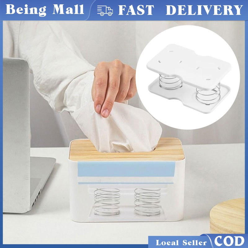 Tissue Container Lifting Spring Dual Spring Auto-Lift Tissue Box Holder ...