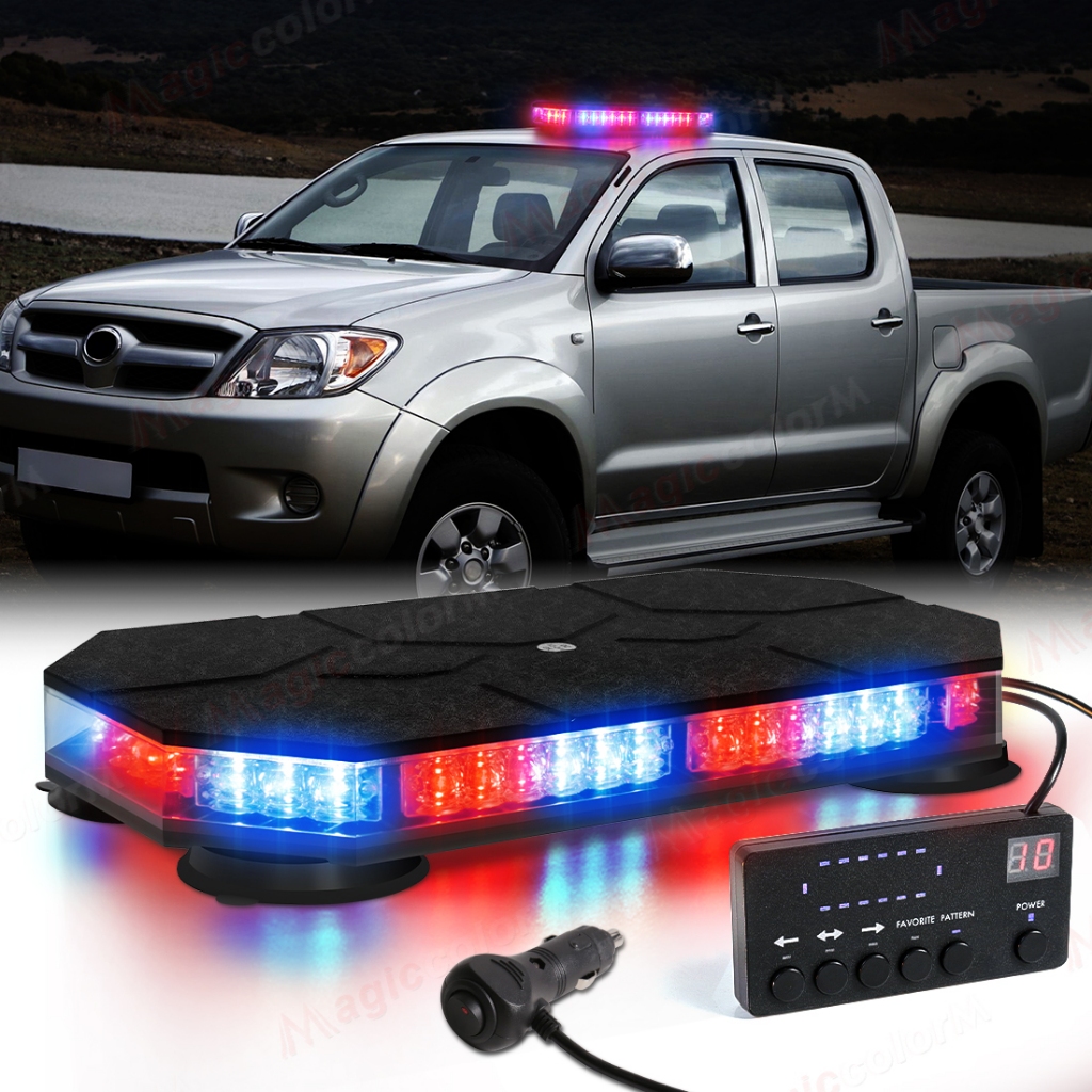 42 LED Car Roof Top Strobe Lights Emergency Warning Safety Beacon ...