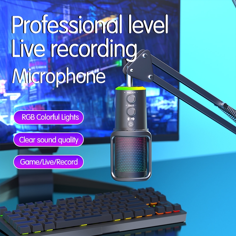 VeGue SU9 Microphone computer noise cancelling microphone gaming live ...