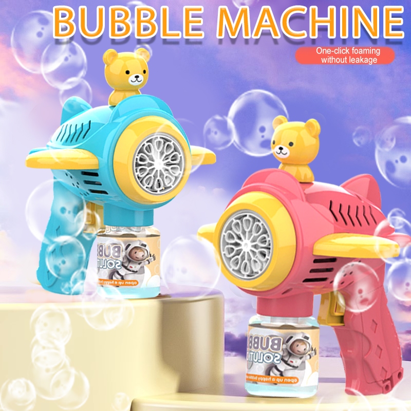 New Bubble Machine Toy Electric Bubble Camera Gun Children Outdoor ...