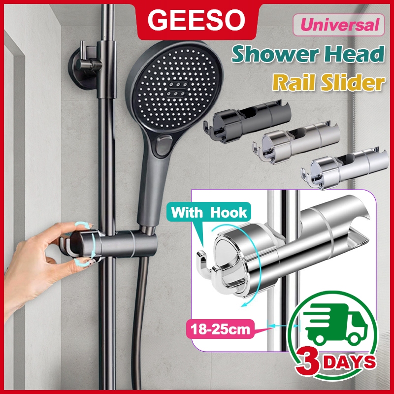 GEESO Shower Stand Rail Sliding Bathroom Shower Room Adjustable Shower ...