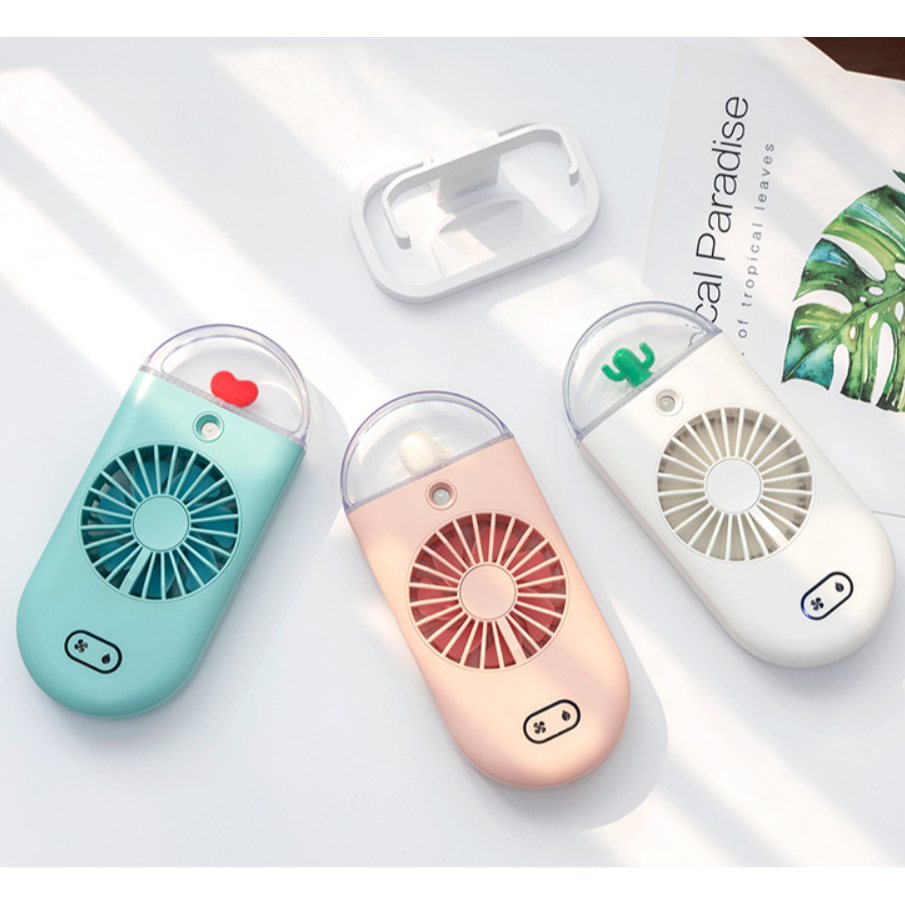 Portable Handheld Misting Fan, Rechargeable Personal Mister Small Water ...