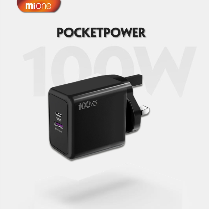 Mione 100W Travel Charger Adapter USB Type C Fast Charging For iPhone ...