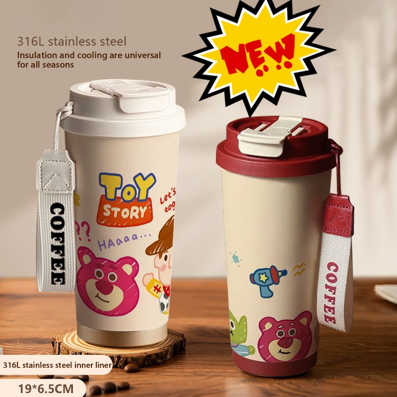 MQ 2025 Latest Style Toy Story Cartoon Large Capacity Thermos Cup ...