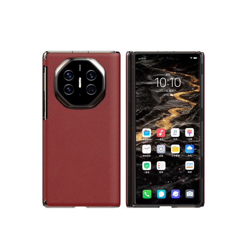 Huawei Mate XT Leather mobile phone casing central bracket anti-drop ...