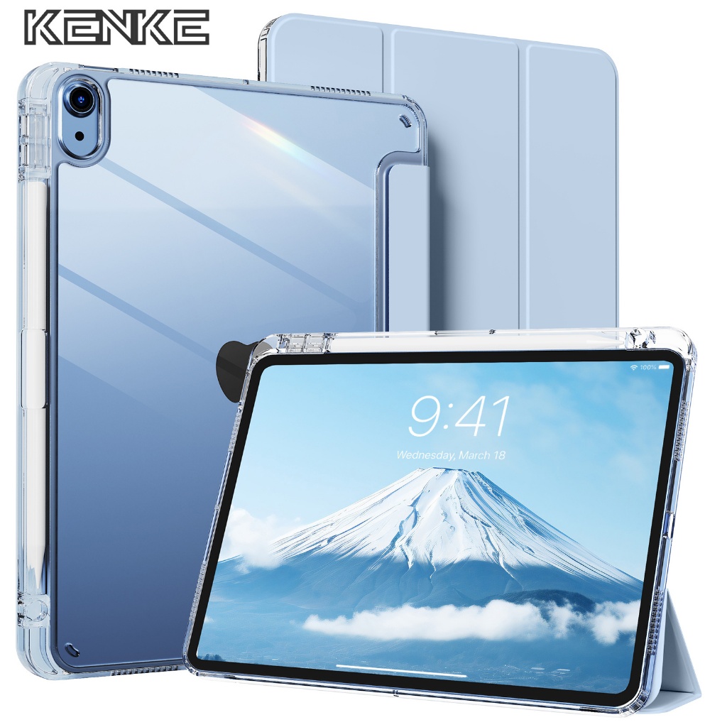 KENKE ipad case Acrylic transparent hard shell for ipad 2025 11th A16 ...