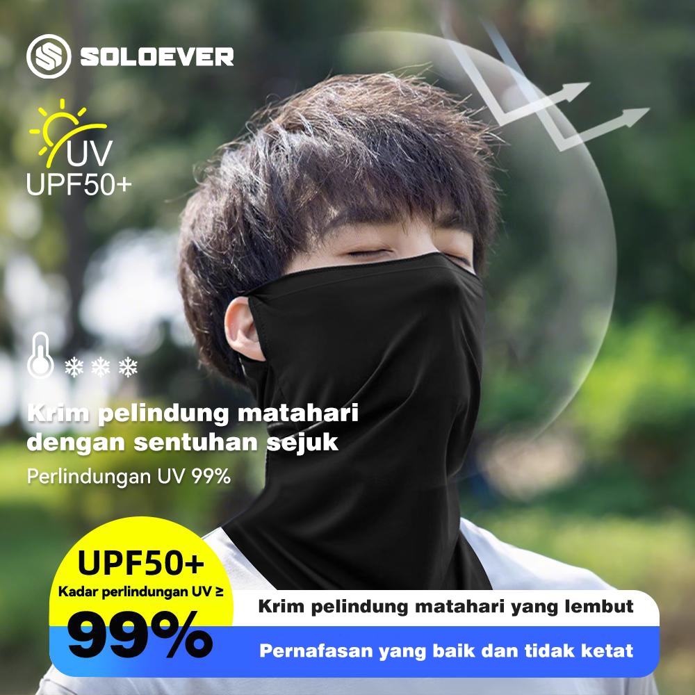 SOLOEVER Face Mask Fishing Cycling UPF50+ Sunshade Outdoor Headscarf ...